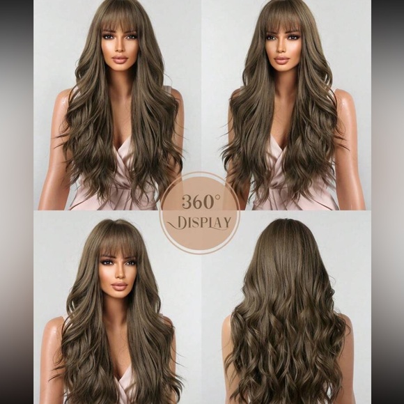 Rebellious Rose | Hair | Haircube 26 Inch Long Curly Wigs With Bangs ...